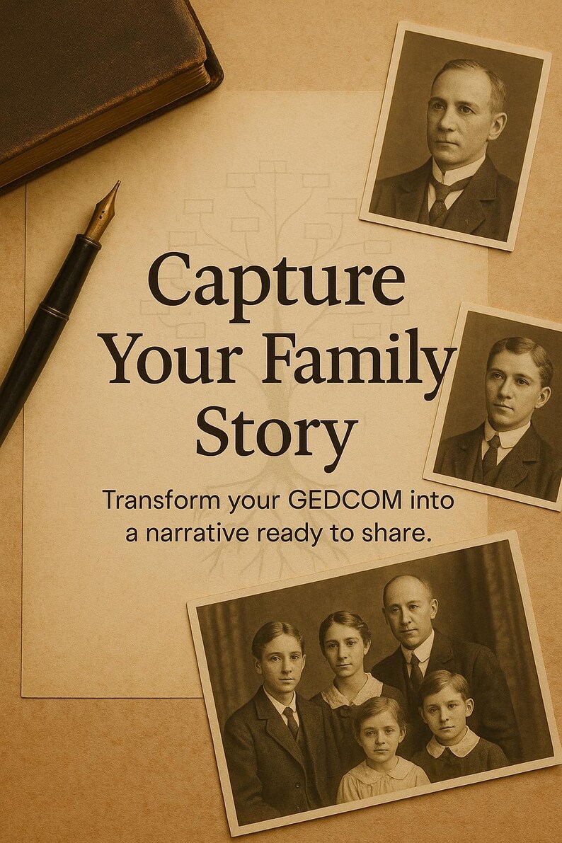 Personalized Family History Narrative – Custom Genealogy Biography (PDF ...