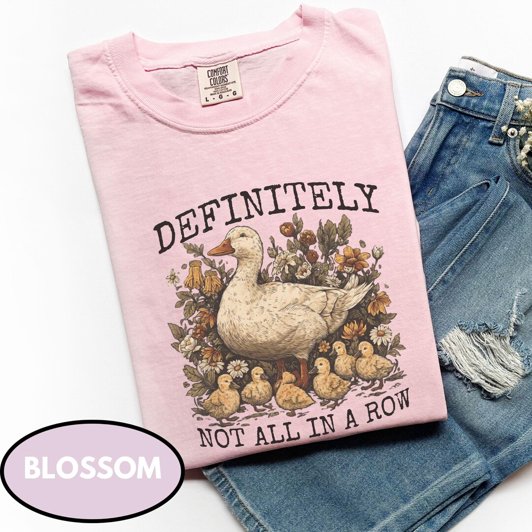 Ducks Definitely Not All in A Row Shirt, Funny Vintage Retro Animal ...