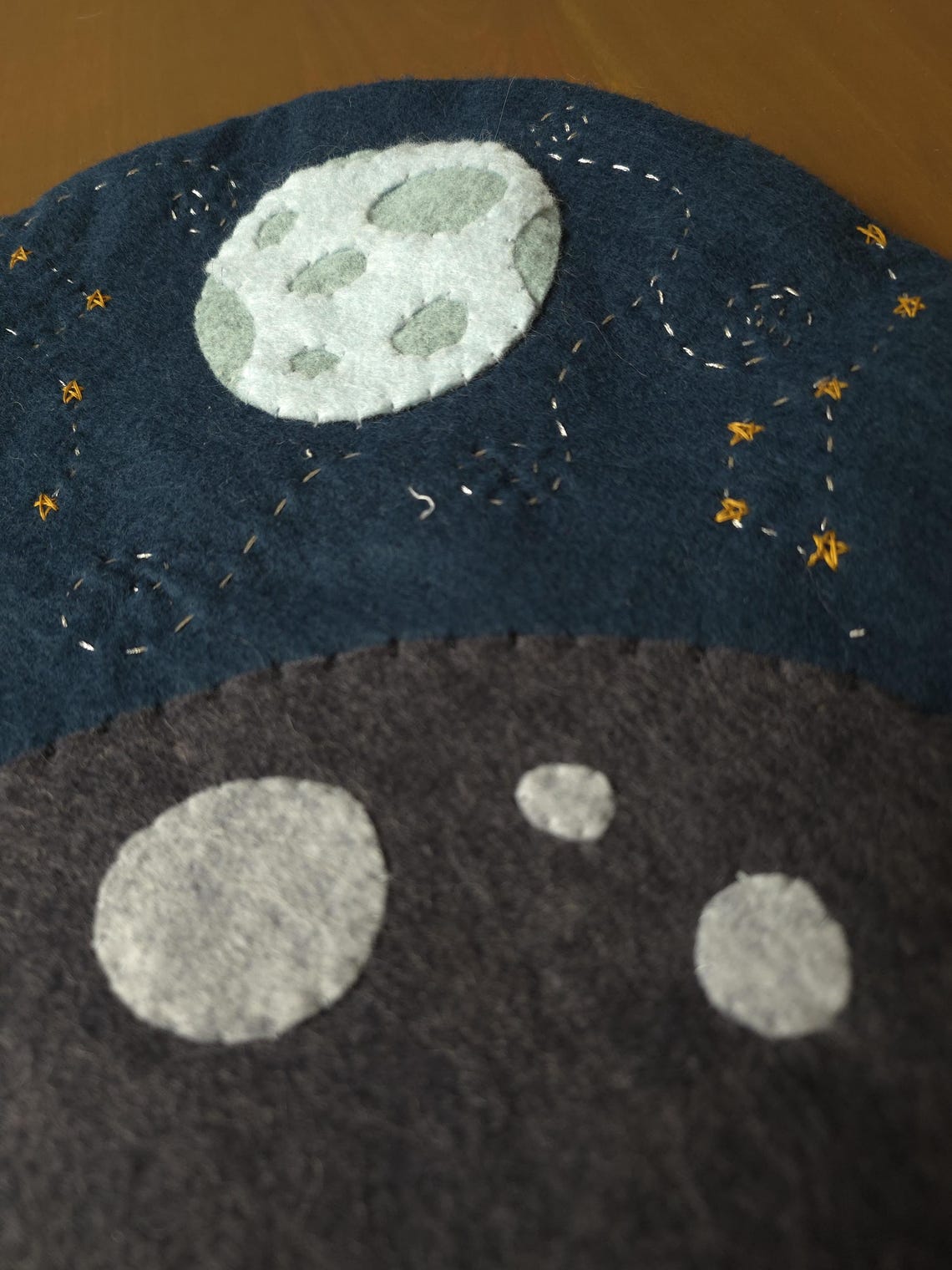 Stargazer Midi | Hand-crafted Wool Outer Space Planets Stars Felt Play ...