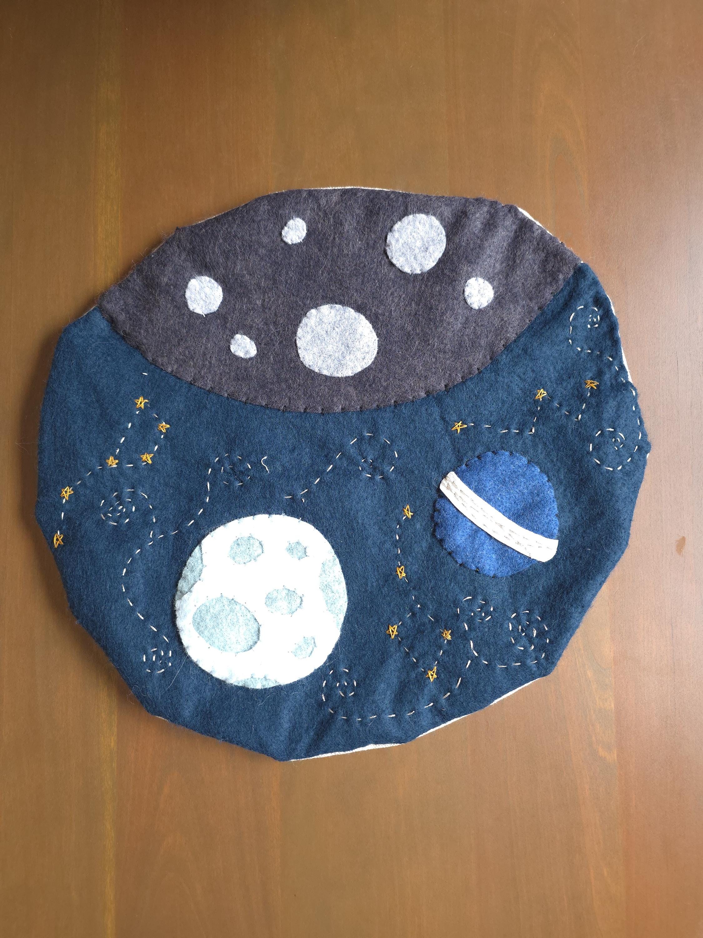 Stargazer Midi | Hand-crafted Wool Outer Space Planets Stars Felt Play ...