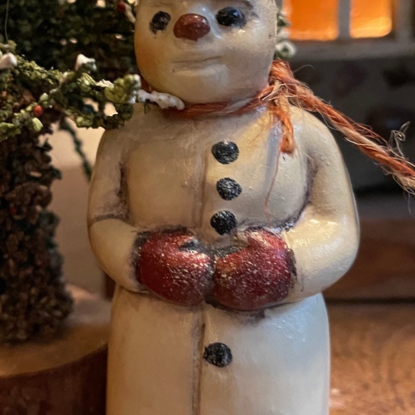 Primitive Snowman - Etsy