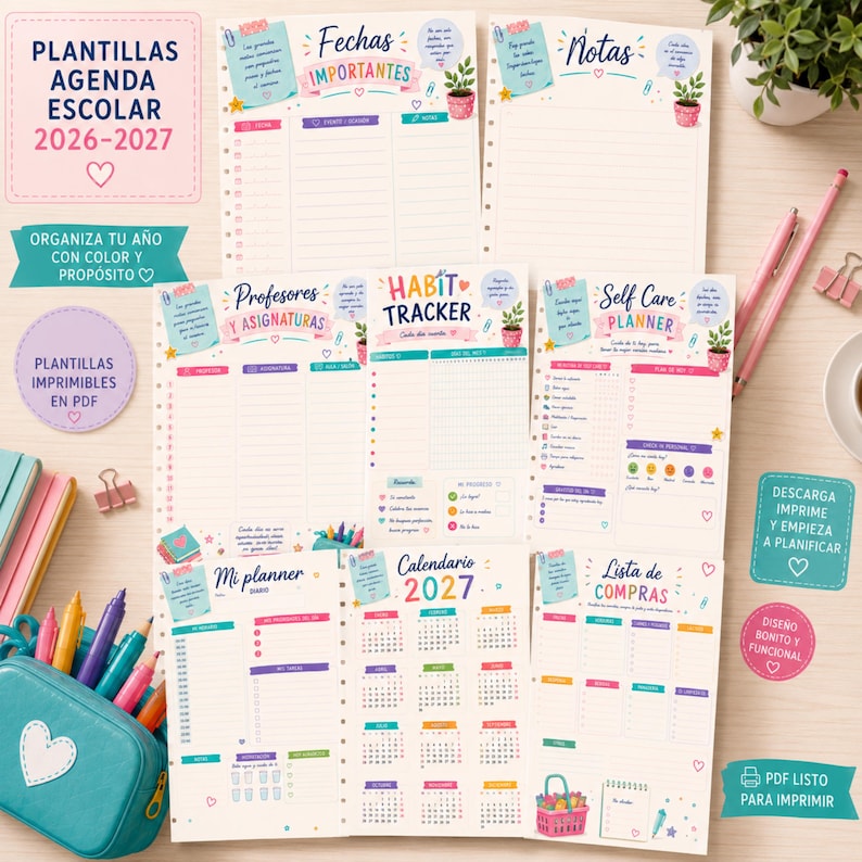 2026-2027 School Planner | Student Planner | Academic Planner | School ...