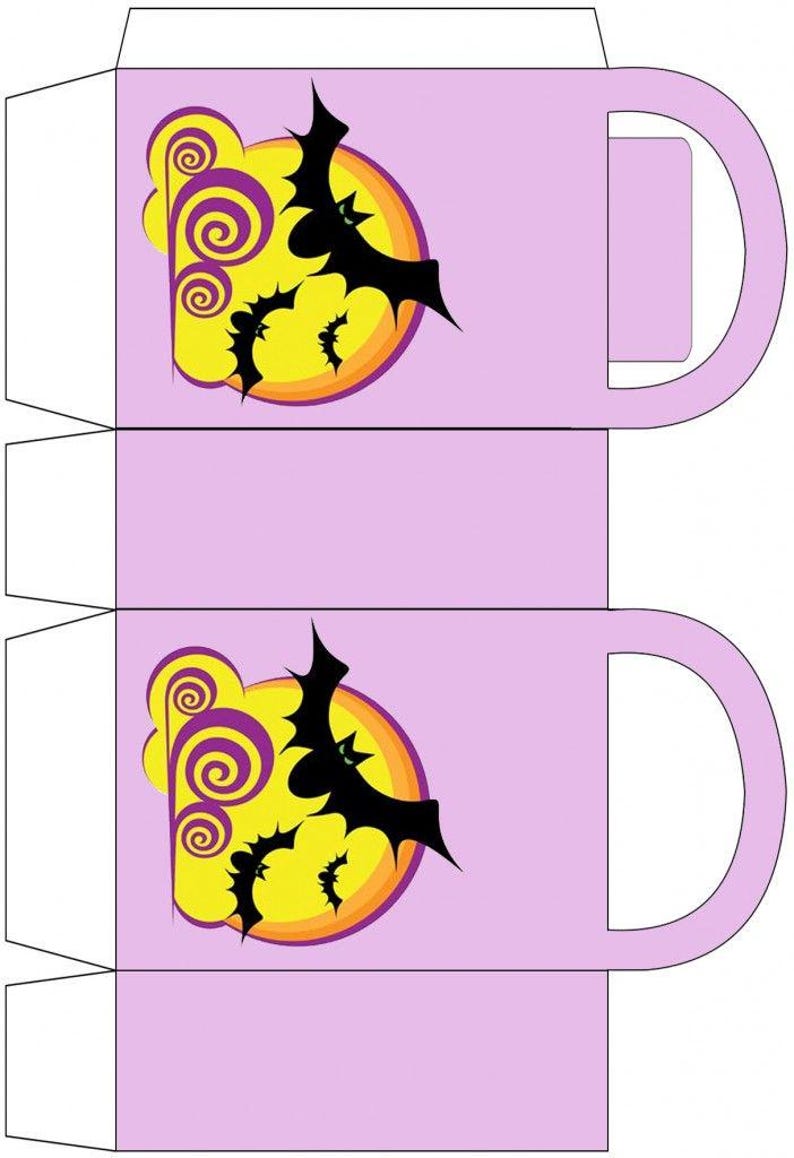 25 Halloween Box Templates PDF, Halloween Treat Box. Printable Party ...