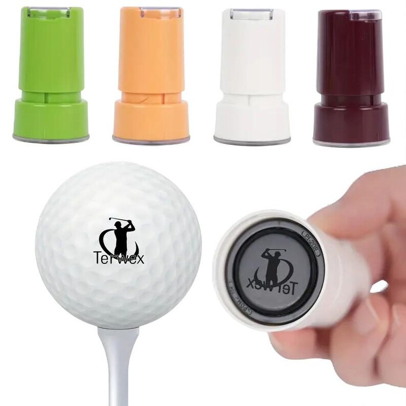 Personalized Golf Ball Stamp – Custom Initials Golf Marker, Waterproof ...