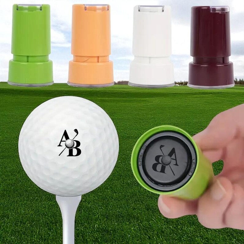Personalized Golf Ball Stamp – Custom Initials Golf Marker, Waterproof ...