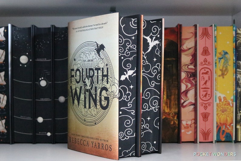 Fourth Wing Digital Book Edge Stencil SVG - Etsy