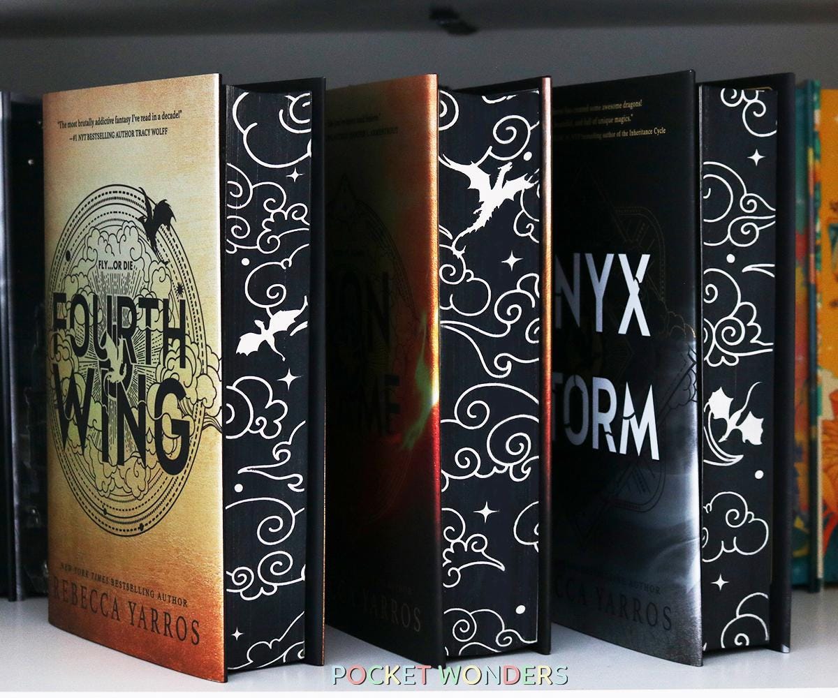 Onyx Storm Digital Book Edge Stencil SVG - Etsy