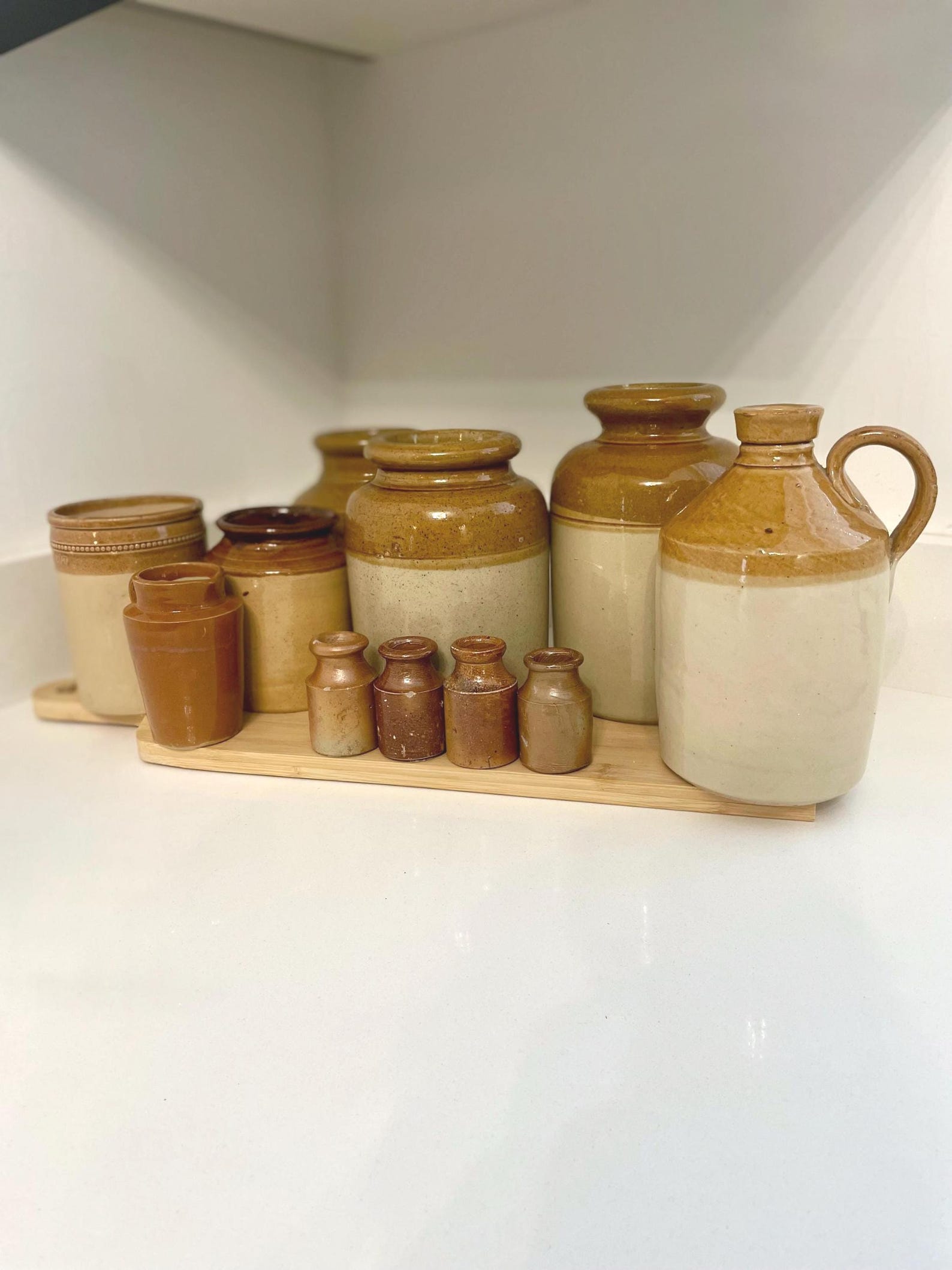 Vintage Antique Pot | Victorian Storage Jars | Glazed Stoneware ...