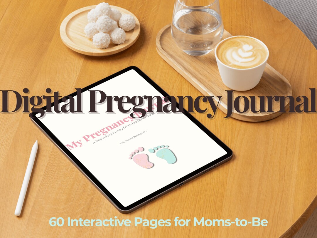 Digital Pregnancy Journal / 60-page Interactive Planner for Moms-to-be ...