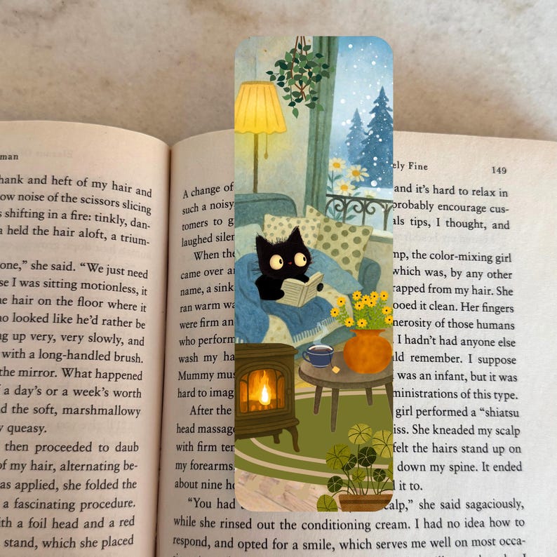 Book Accessories for Readers Black Cat Gifts for Book Lovers Cozy ...