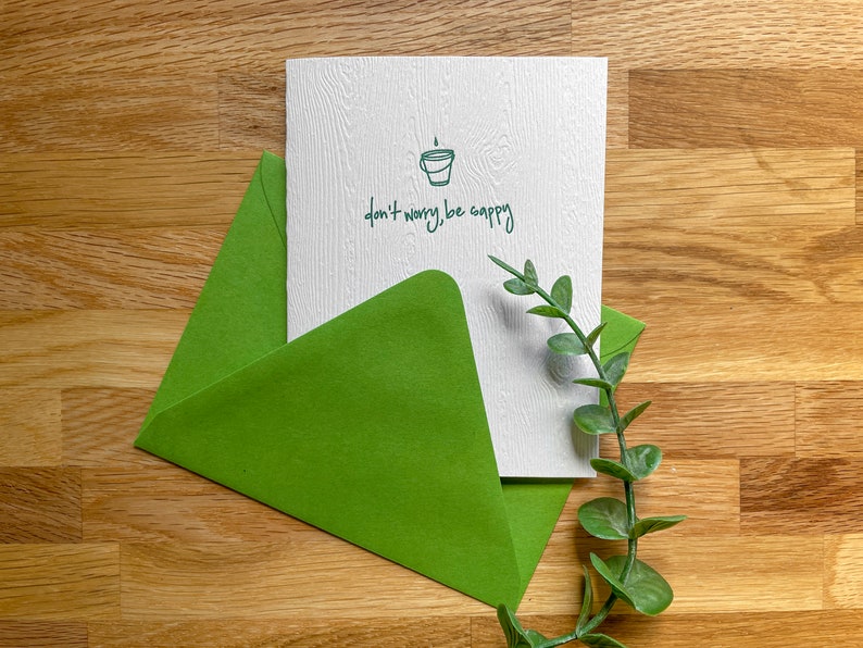 Letterpress Tree Pun Card Set 6 Any Occasion Cards With Minimal Symbol ...