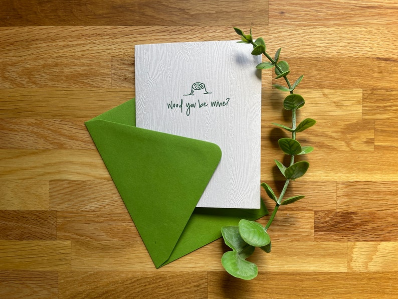 Letterpress Tree Pun Card Set 6 Any Occasion Cards With Minimal Symbol ...