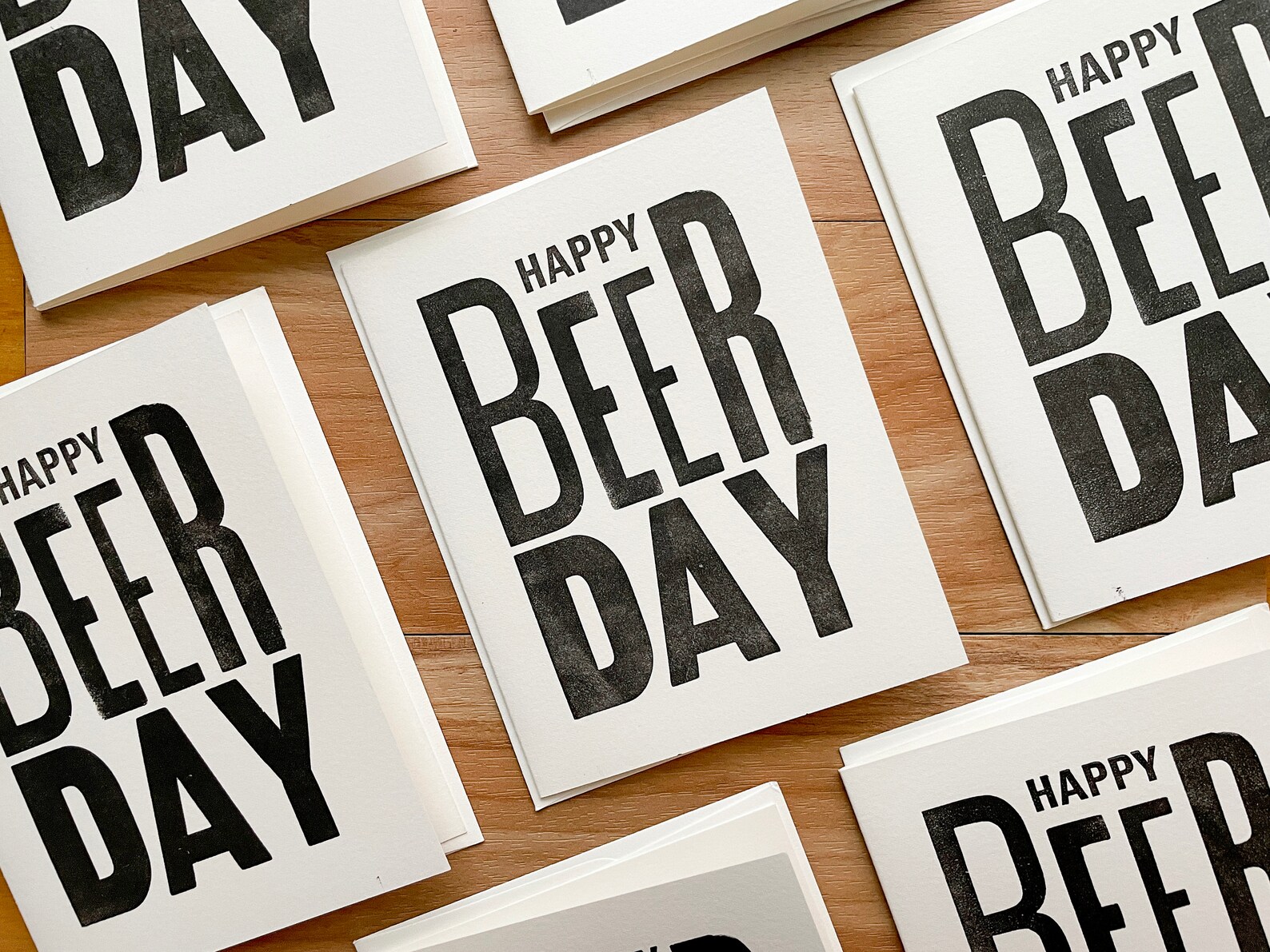 Happy Beer Day Birthday Letterpress Card - Etsy