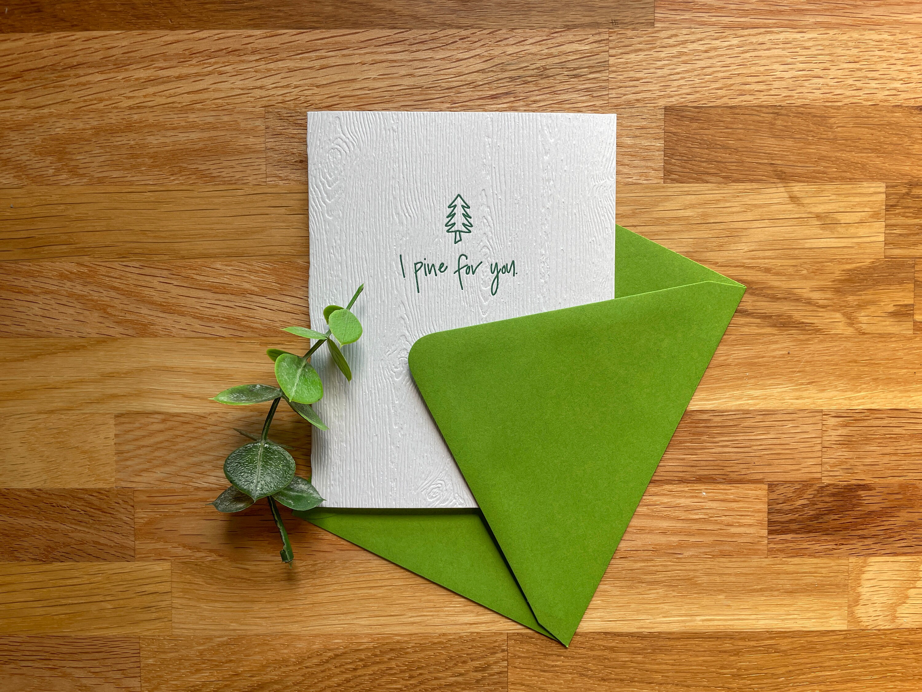Letterpress Tree Pun Card Set 6 Any Occasion Cards With Minimal Symbol ...