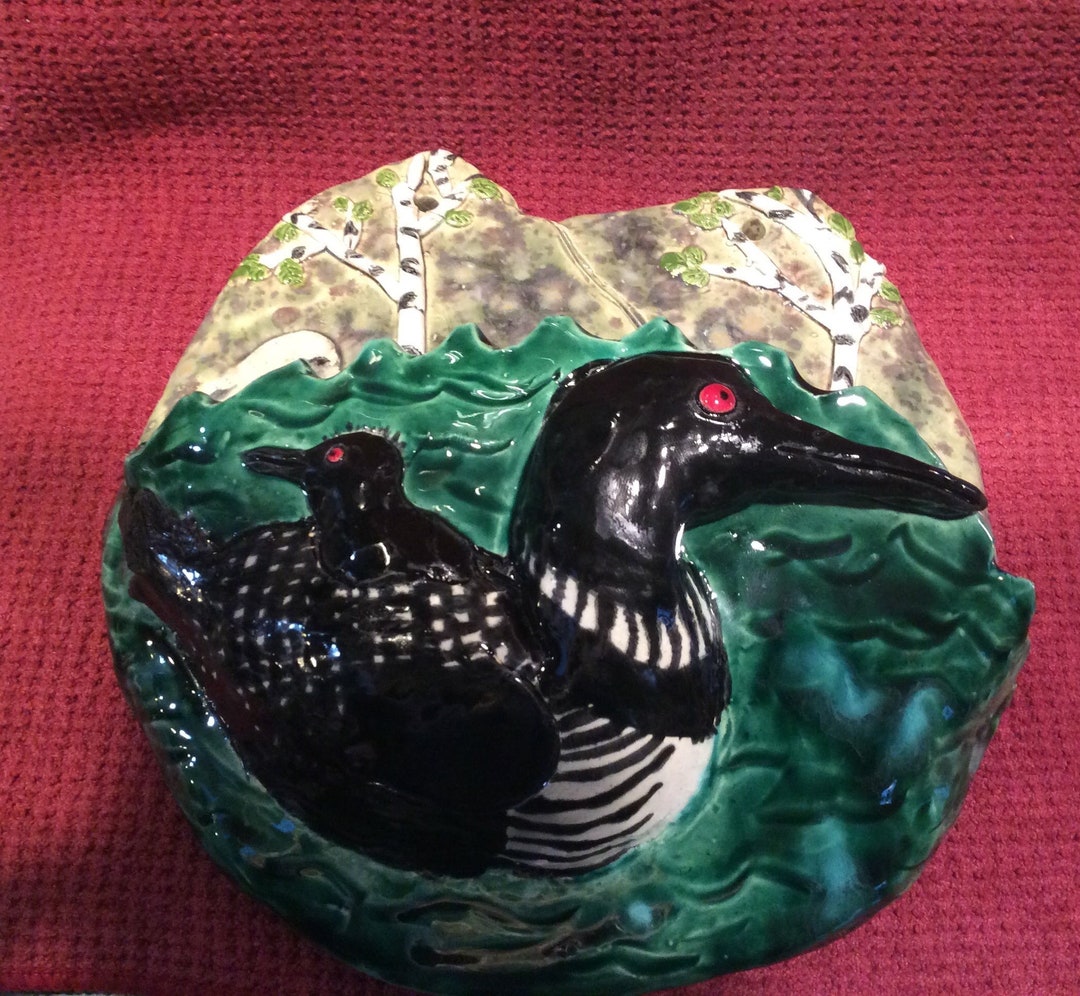 Loon Wall Pocket Handmade From a Lump of Clay - Etsy
