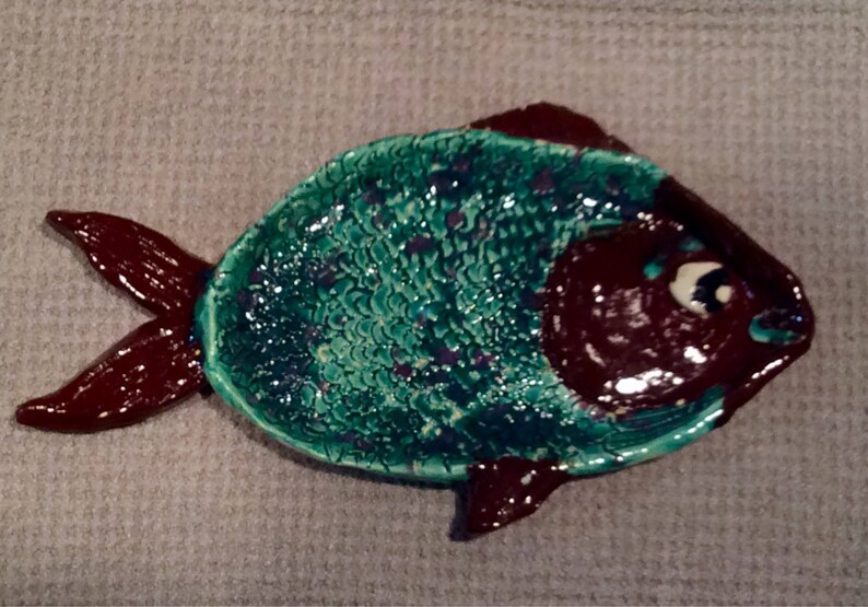 Fish Dish Handmade From a Lump of Clay and Sold by Outsider - Etsy