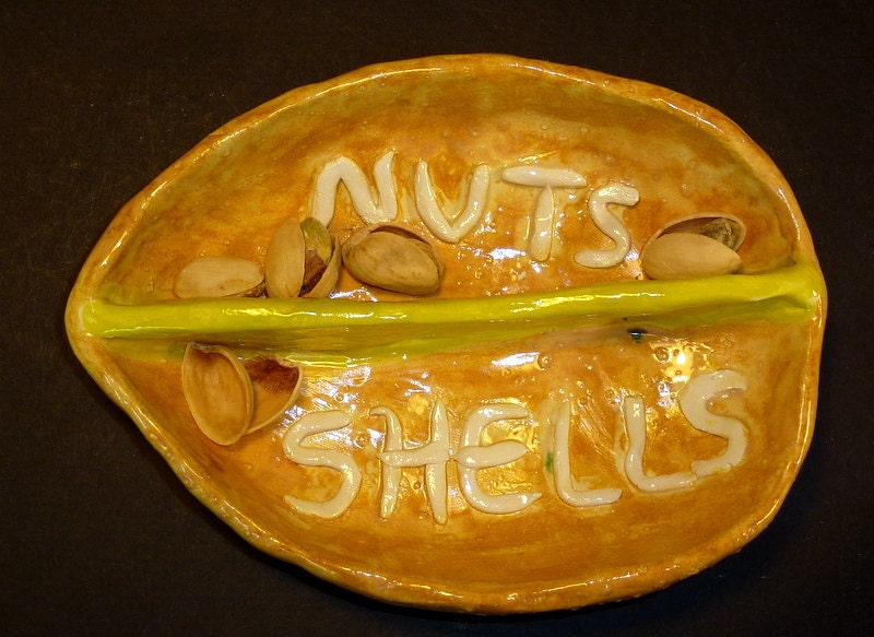 Pistachio Nut Dish Filled With Yummy Nuts Handmade in U.S. One - Etsy