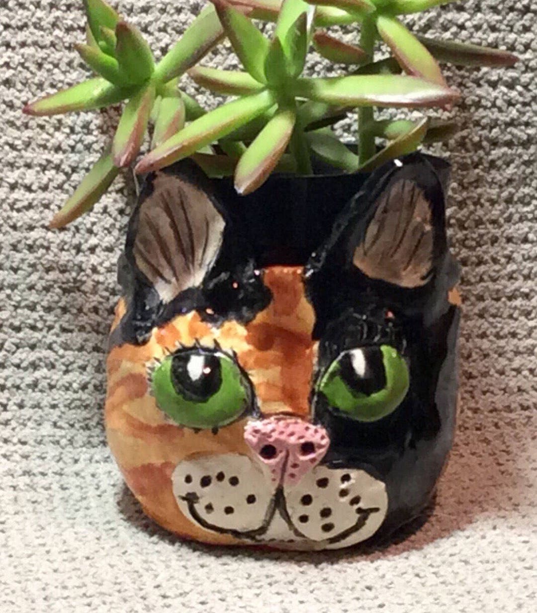 Cat Planter Custom Made to Look Like Your Kitty - Etsy