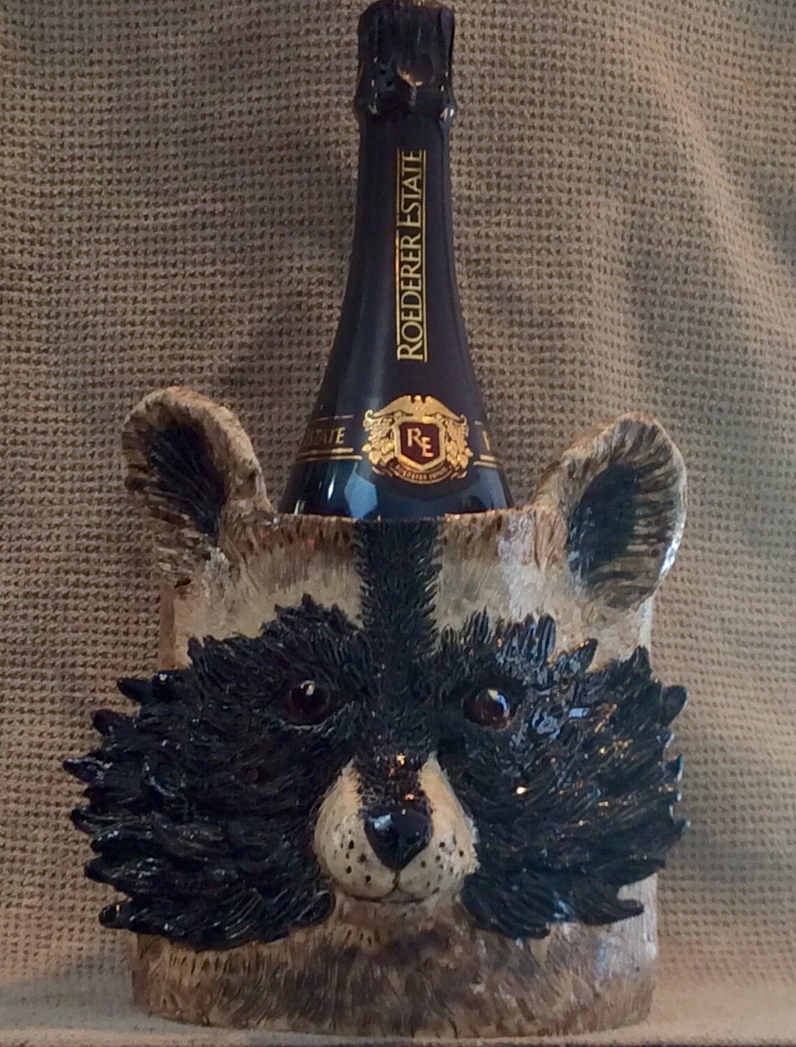 Raccoon Face Planter Handmade in US From a Lump of Clay. | Etsy