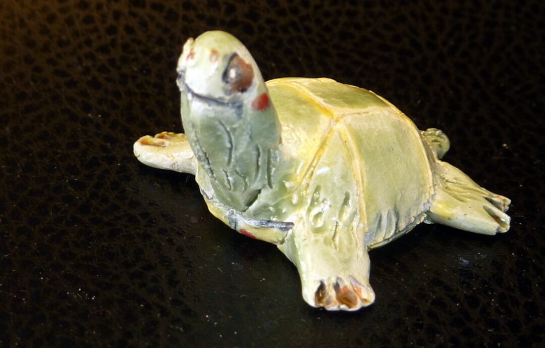 Miniature Turtle Handmade in US From a Lump of Clay Kiln Fired - Etsy