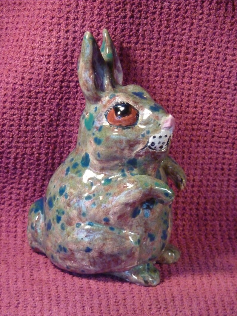 Rabbit Sculpture Handmade in the USA From a Lump of Clay Guaranteed to ...