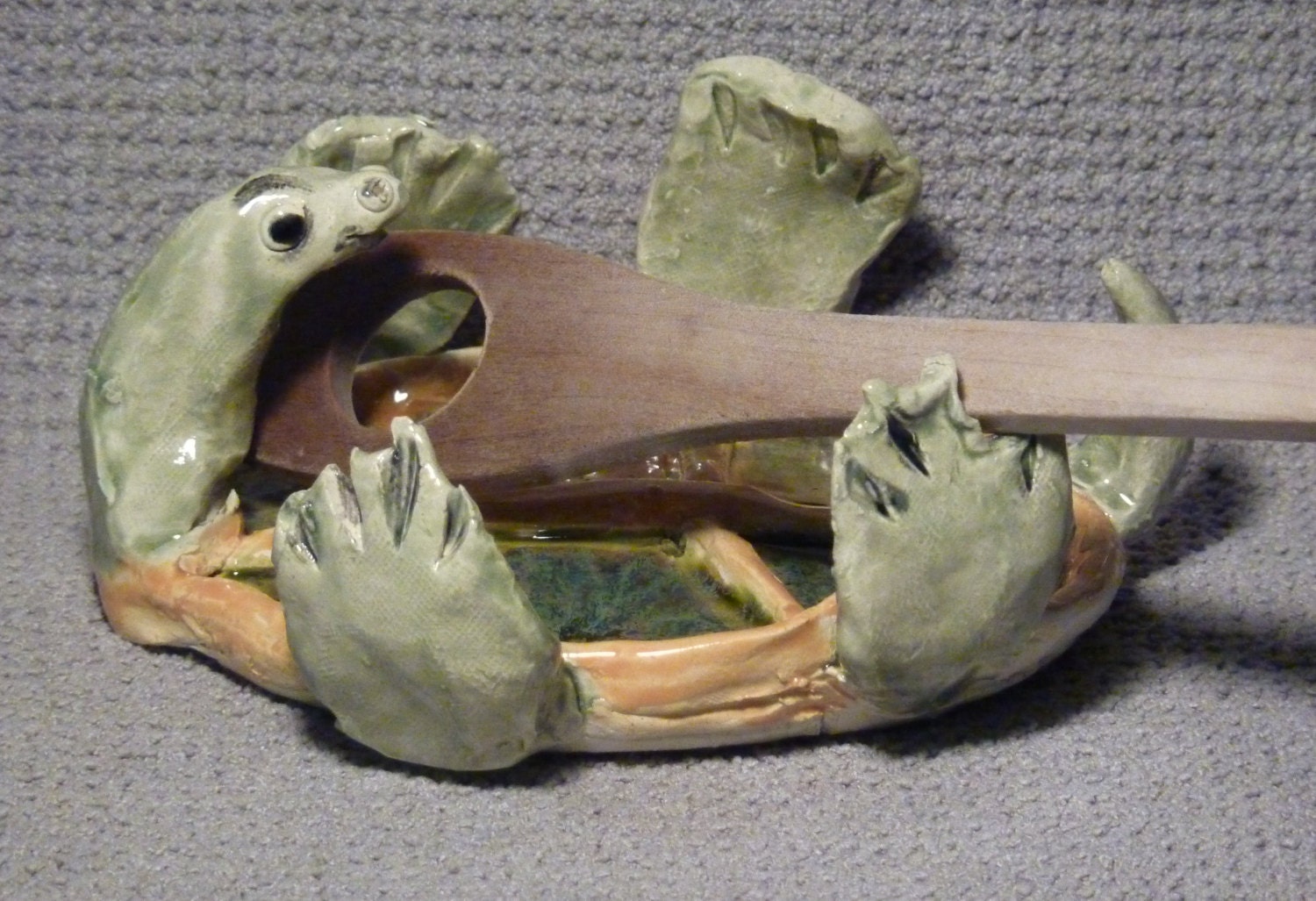 Turtle Spoon Rest Pick Your Colors Handmade in US Sold by Outsider ...