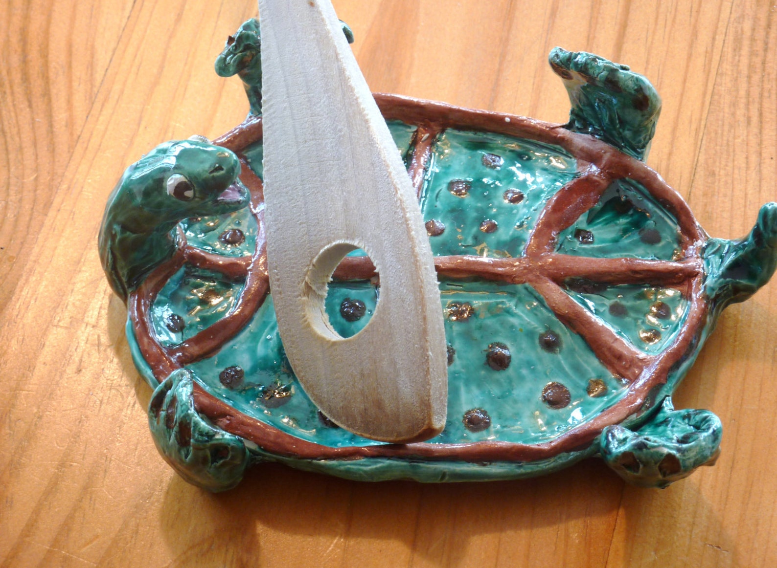 Turtle Spoon Rest. One of a Kind Made From a Lump of Clay in - Etsy