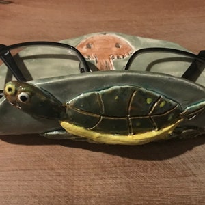 Turtle Eyeglasses Holder Handmade in the USA From a Lump of Clay No ...