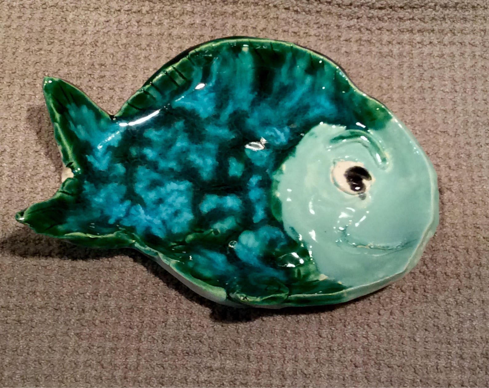 Fish Dish Handmade From a Lump of Clay and Sold by Outsider Artist - Etsy