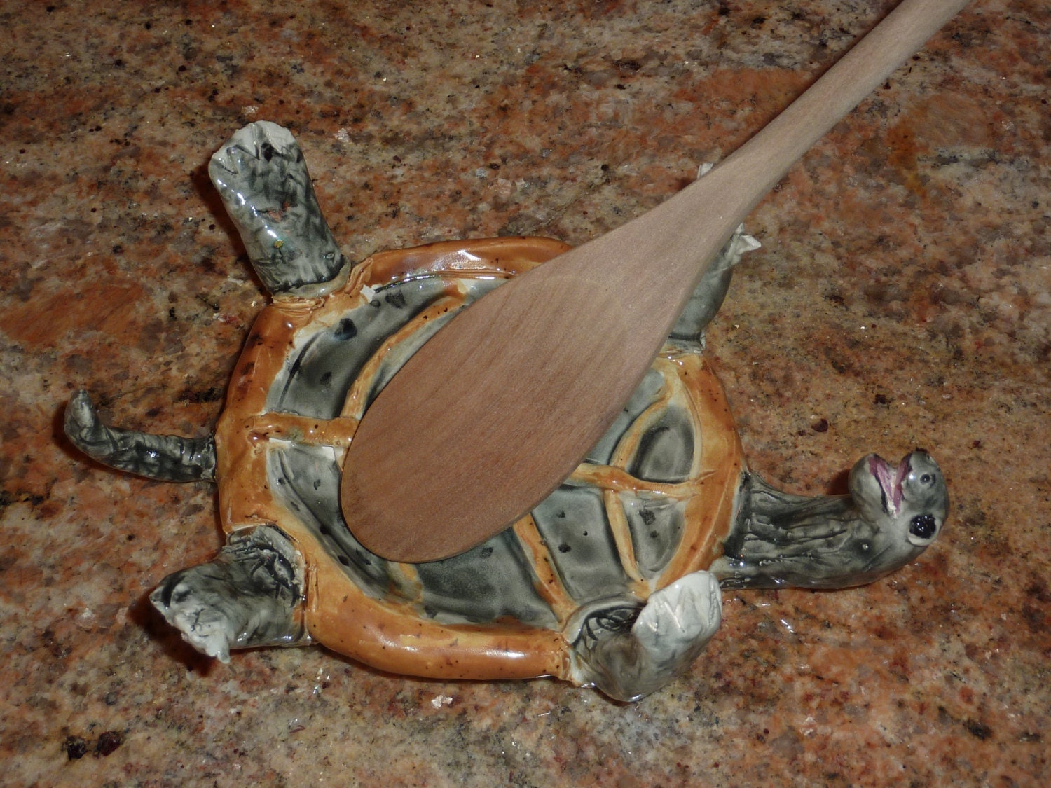 Turtle Spoon Rest Pick Your Colors Handmade in US Sold by Outsider ...