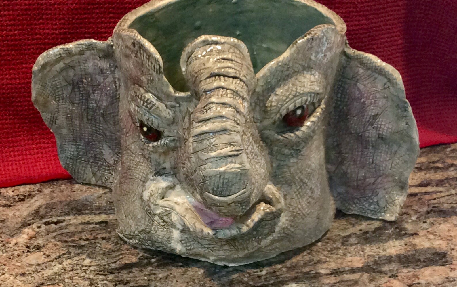 Raccoon Face Planter Handmade in US From a Lump of Clay. | Etsy