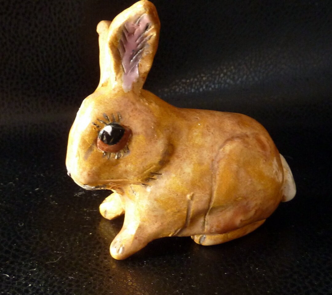 Art Pottery Easter Rabbit Handmade Fi U.S. From a Lump of Clay Sold by ...