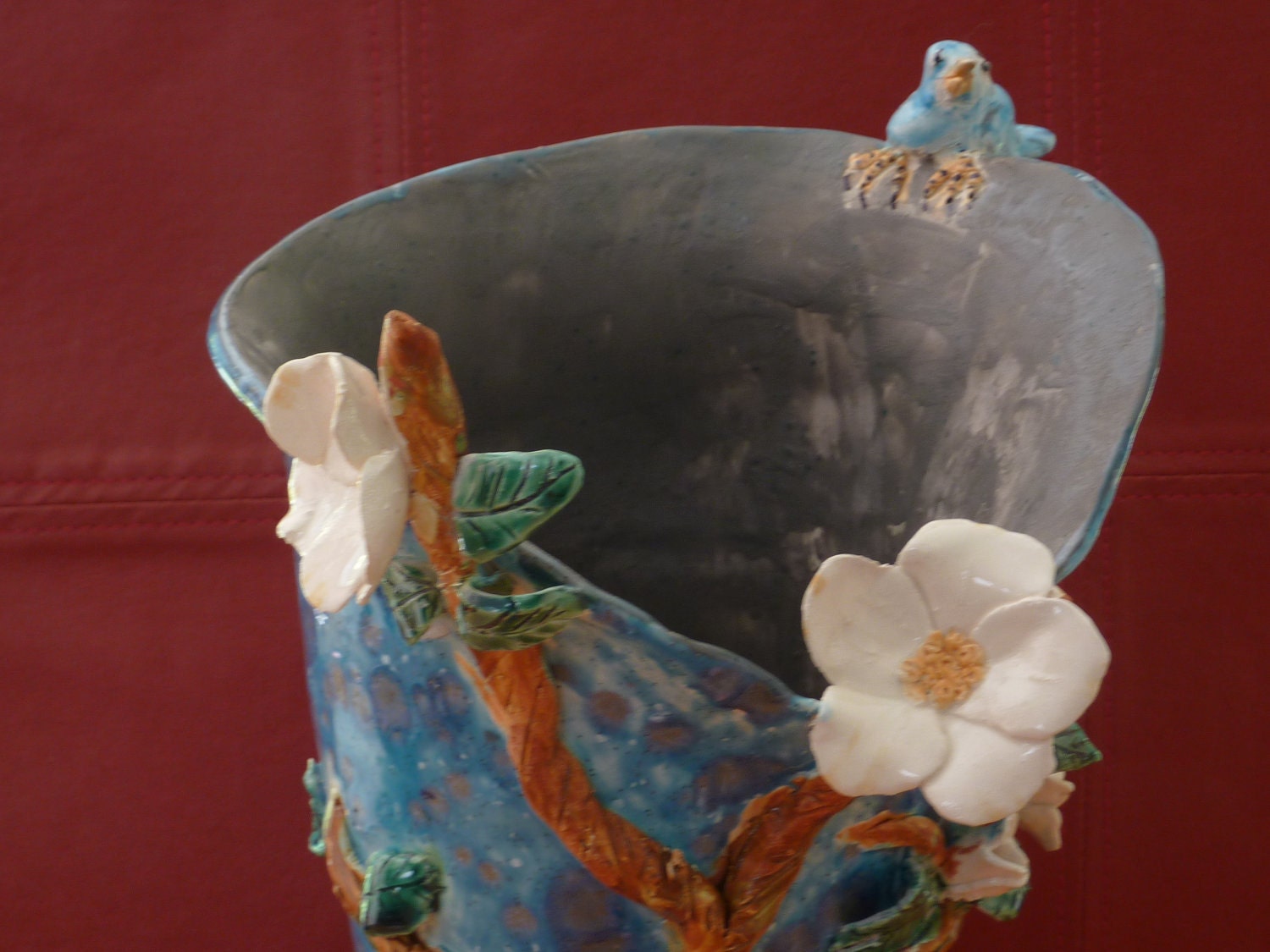 Large One of a Kind Falling Petal Vase, Handmade in USA From a Lump of ...