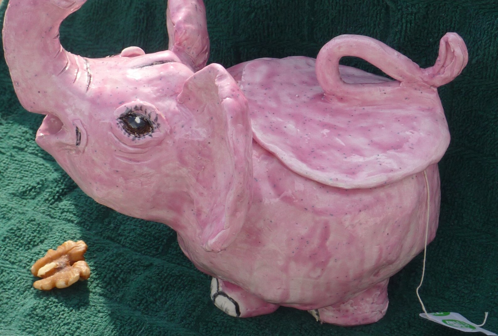 Pink Elephant Tea Pot Handmade in USA From a Lump of Clay Pink | Etsy
