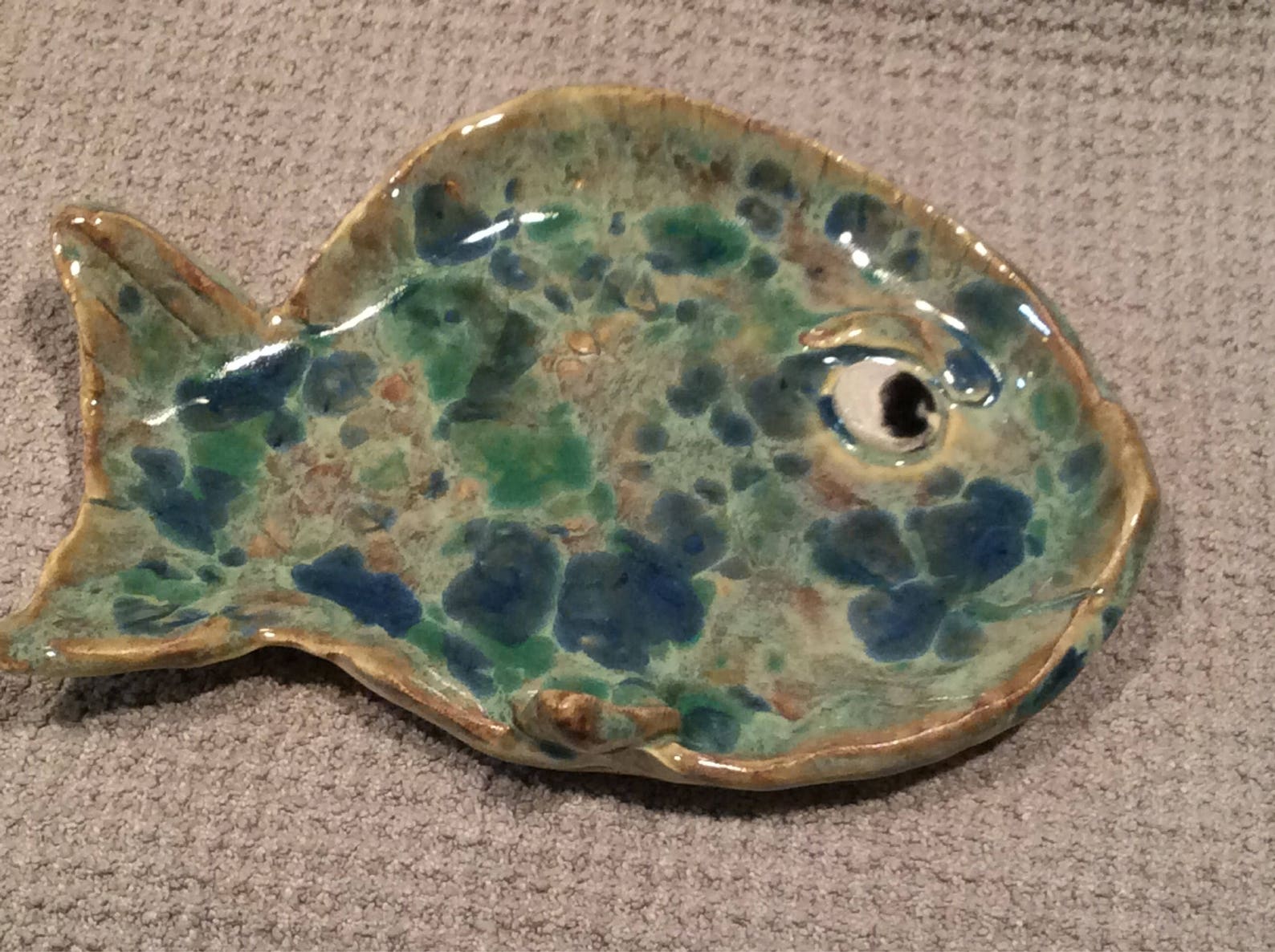 Fish Dish Handmade From a Lump of Clay and Sold by Outsider - Etsy