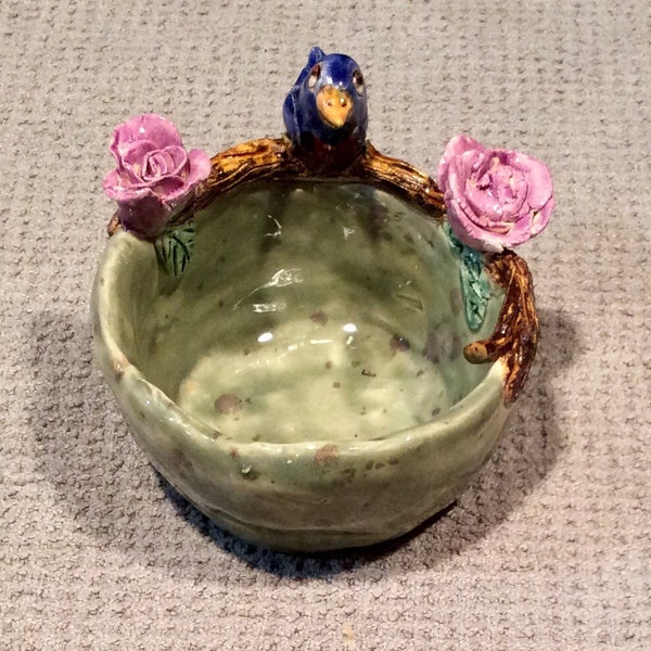Ceramic Bird Bowl - Etsy