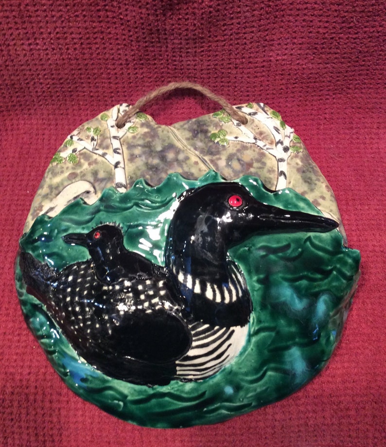 Loon Wall Pocket Handmade From a Lump of Clay - Etsy
