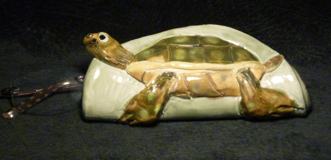 Turtle Eyeglasses Holder Handmade in the USA From a Lump of - Etsy