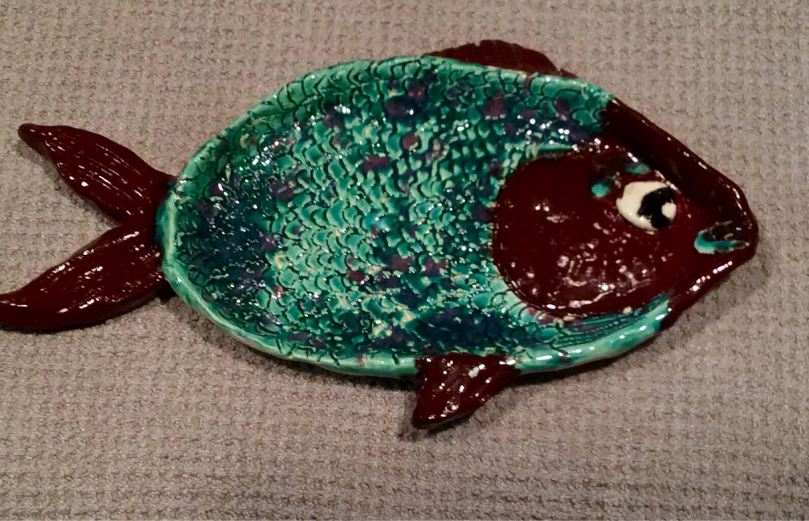Fish Dish Handmade From a Lump of Clay and Sold by Outsider - Etsy