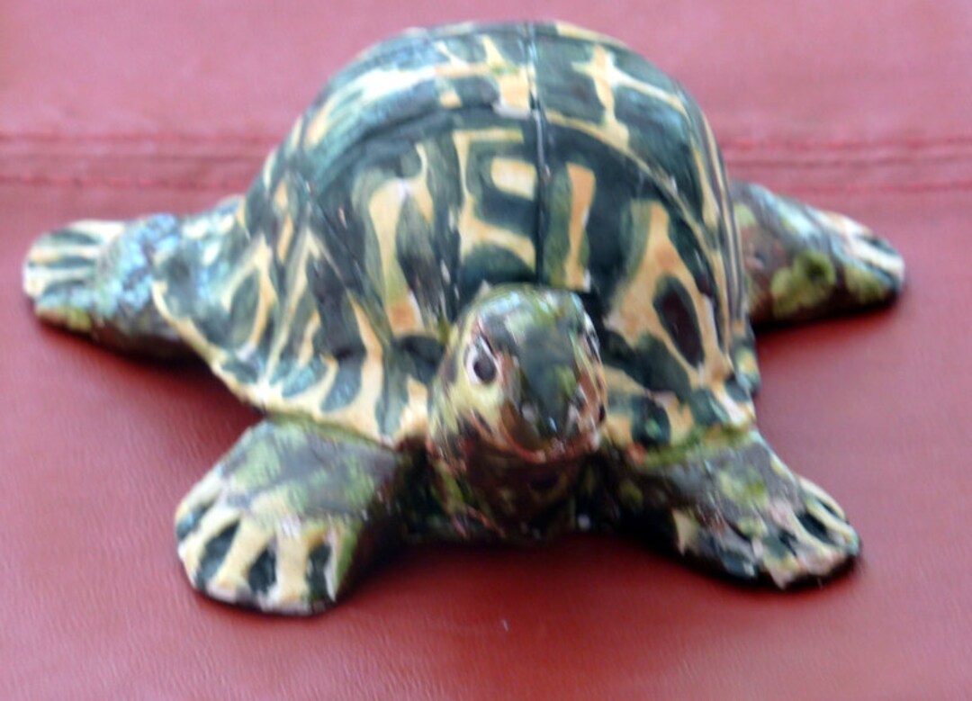 Box Turtle Sculpture Handmade in US From a Lump of Clay Sold by Artist ...