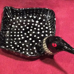 Loon Dish Handmade Inu.s. From a Lump of Clay Totally Unique - Etsy