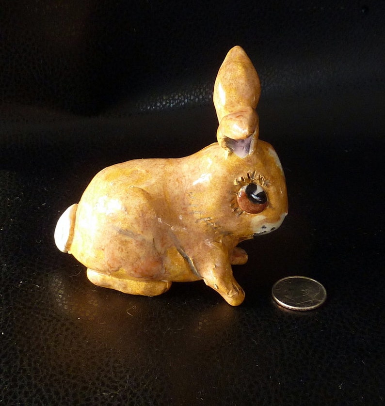 Art Pottery Easter Rabbit Handmade Fi U.S. From a Lump of Clay - Etsy