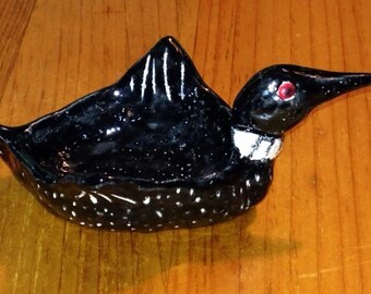 Ceramic Loon Cell Phone Holder Handmade in US From a Lump of | Etsy