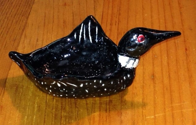 LOON Teabag Holder or Little Loon Dish is Handmade in US From - Etsy