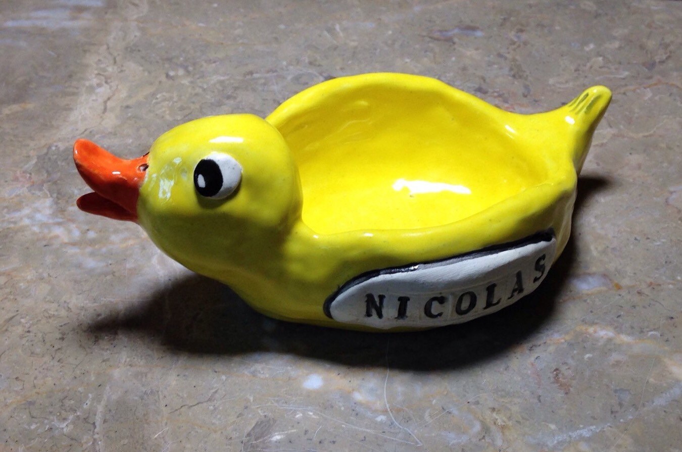 Custom ceramic rubber ducky with babies name - Etsy 日本