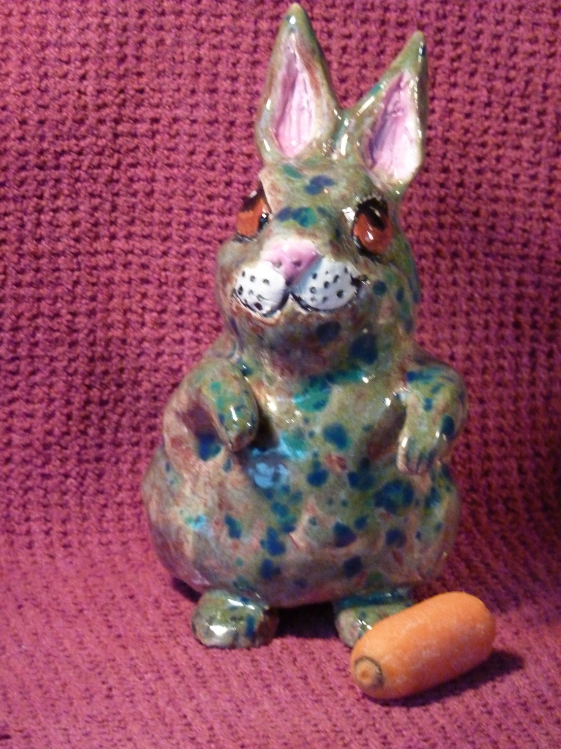 Rabbit Sculpture Handmade in the USA From a Lump of Clay - Etsy