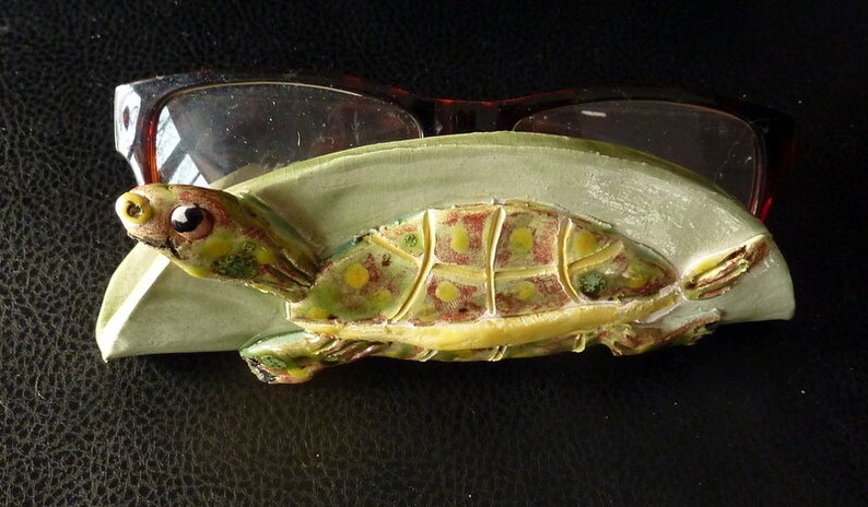 Turtle Eyeglasses Holder Handmade in the USA From a Lump of Clay No ...