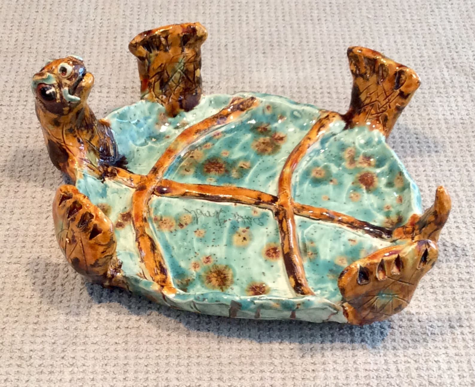 Turtle Dish Handmade in U.S. From a Lump of Clay. - Etsy