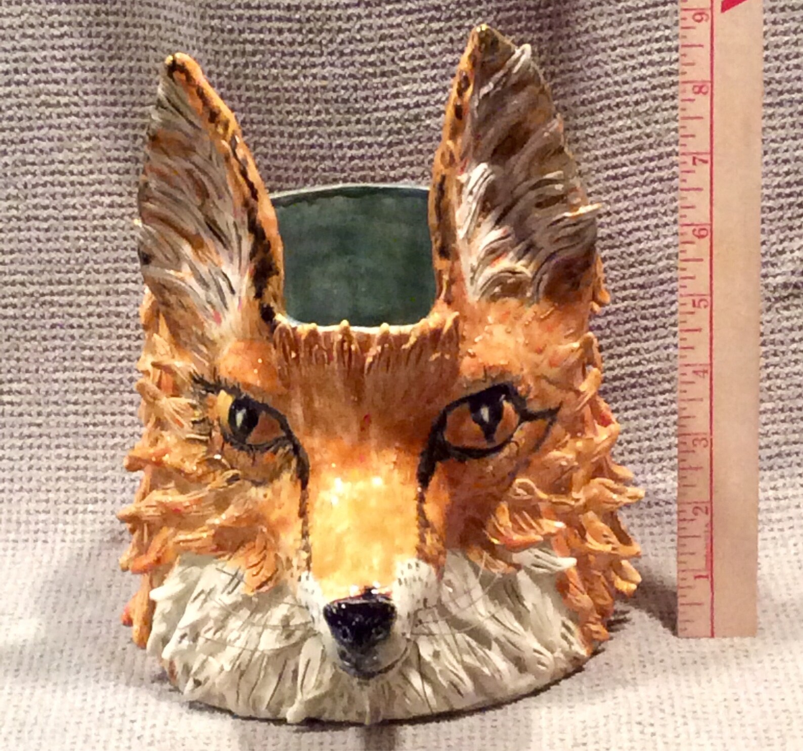 Fox Face Vase or Planter Handmade in U.S. From a Lump of Clay | Etsy