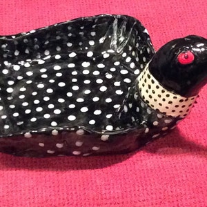 Loon Dish Handmade Inu.s. From a Lump of Clay Totally Unique - Etsy